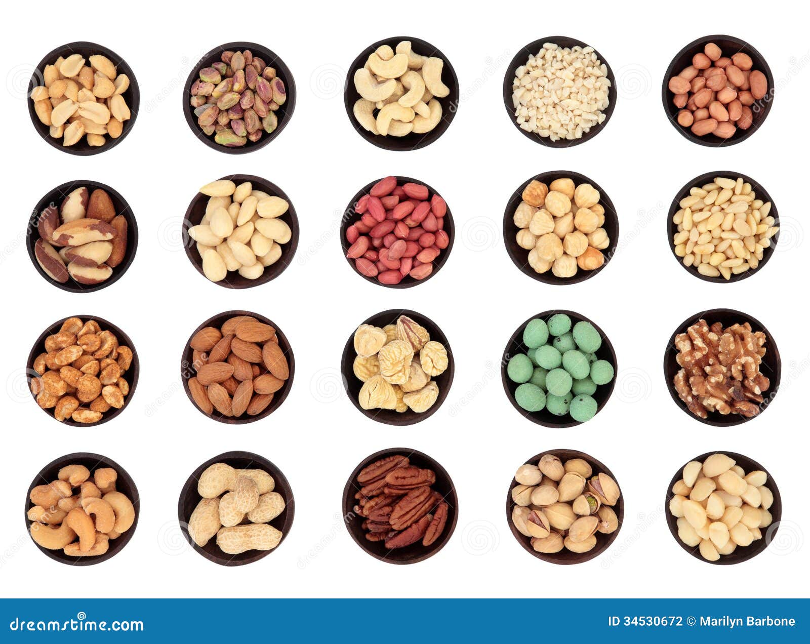 Large Nut Selection stock photo. Image of selection, pine - 34530672