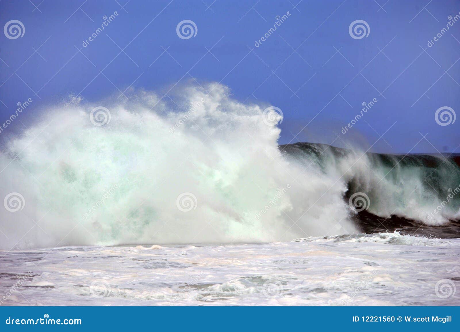 Large ocean wave stock photo. Image of rolling, rush - 12221560