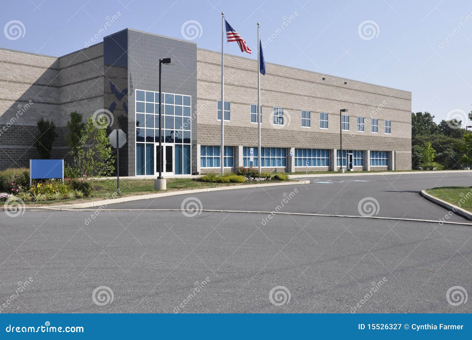 Large office building stock image. Image of company, contemporary ...