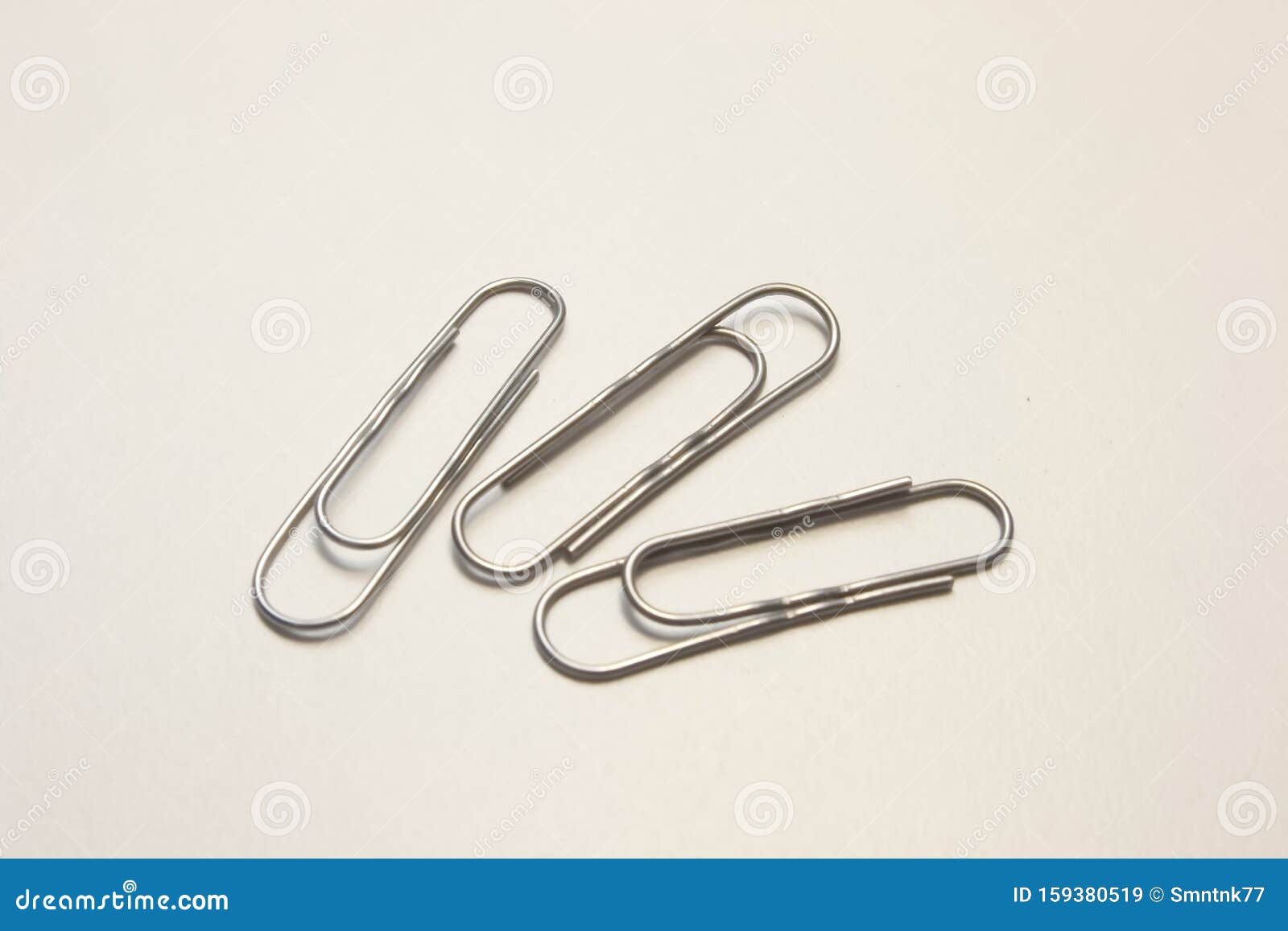 Large Paper Clips on a White Background Stock Image - Image of fresh ...
