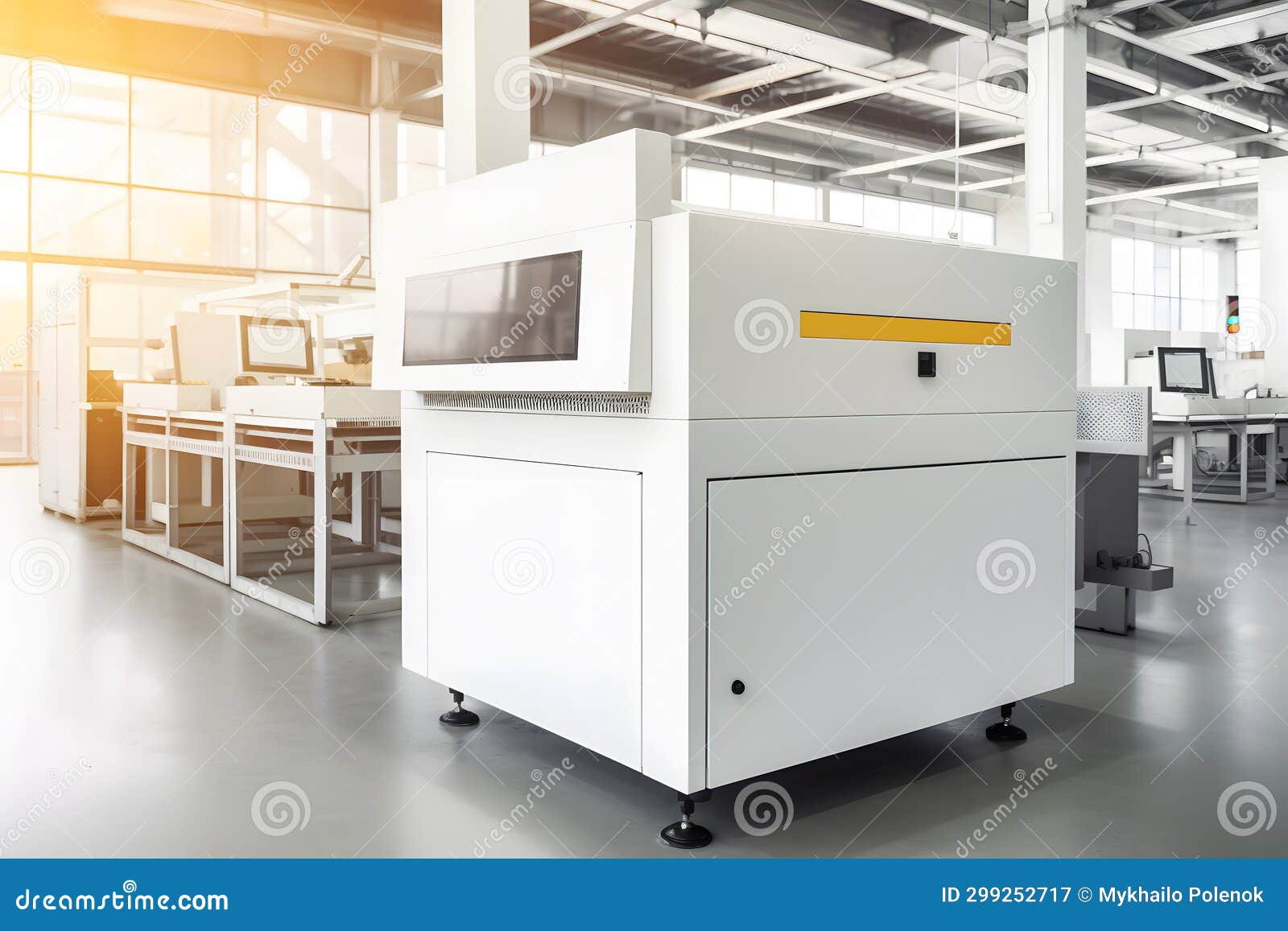 Large Offset Printing Press or Magazine Running. Neural Network AI ...