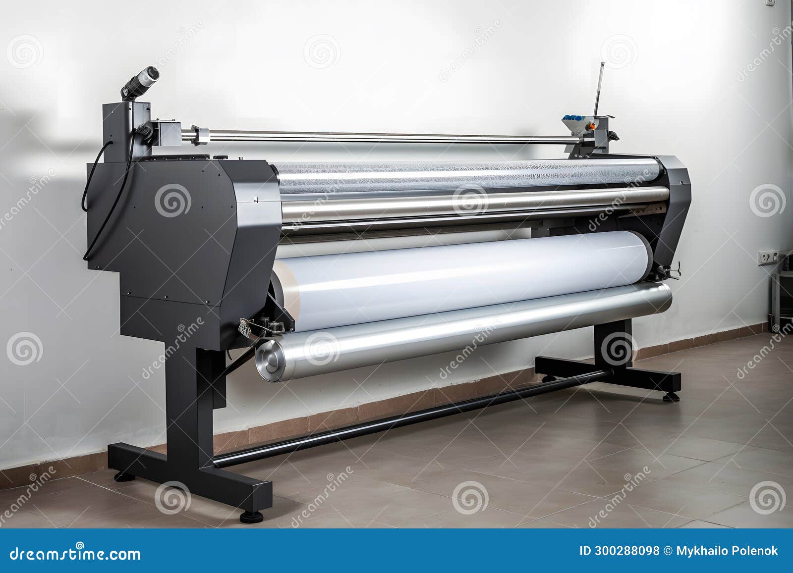 Large Offset Printing Press or Magazine Running. Neural Network AI ...