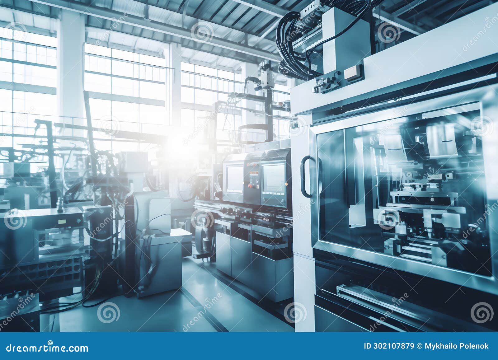 Large Offset Printing Press or Magazine Running. Neural Network AI ...