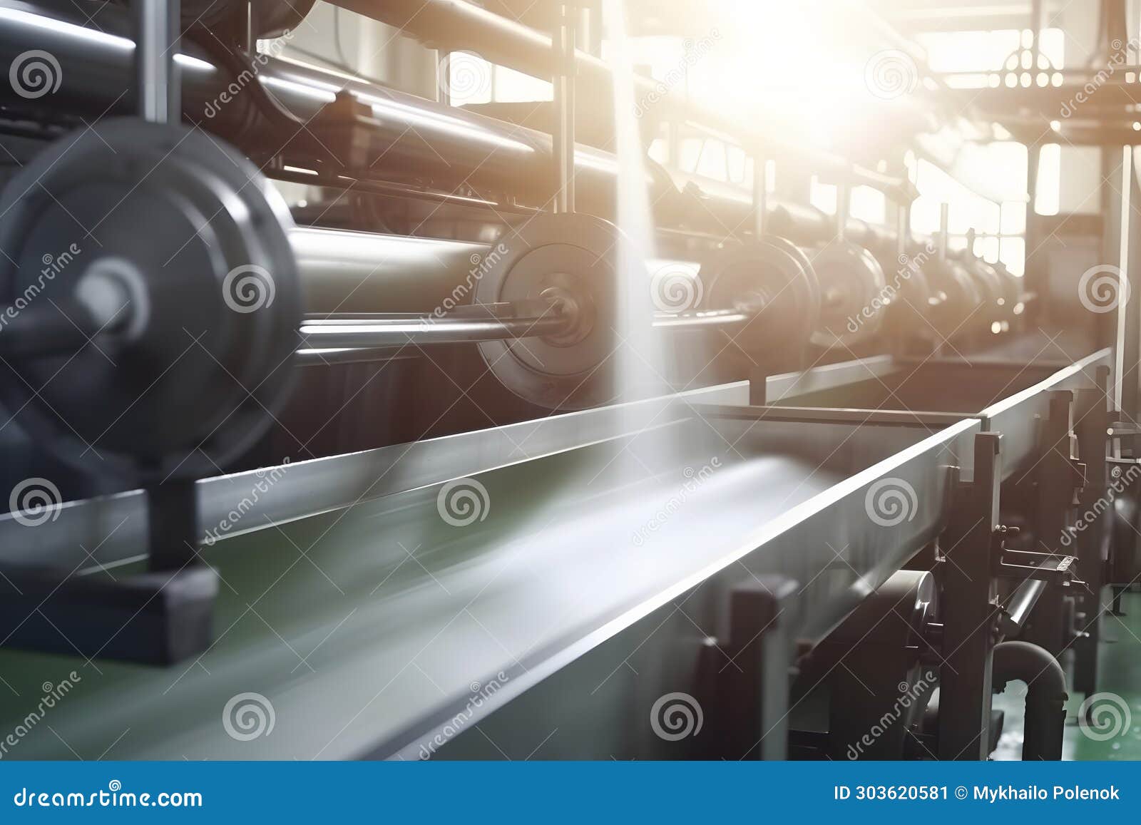 Large Offset Printing Press or Magazine Running. Neural Network AI ...