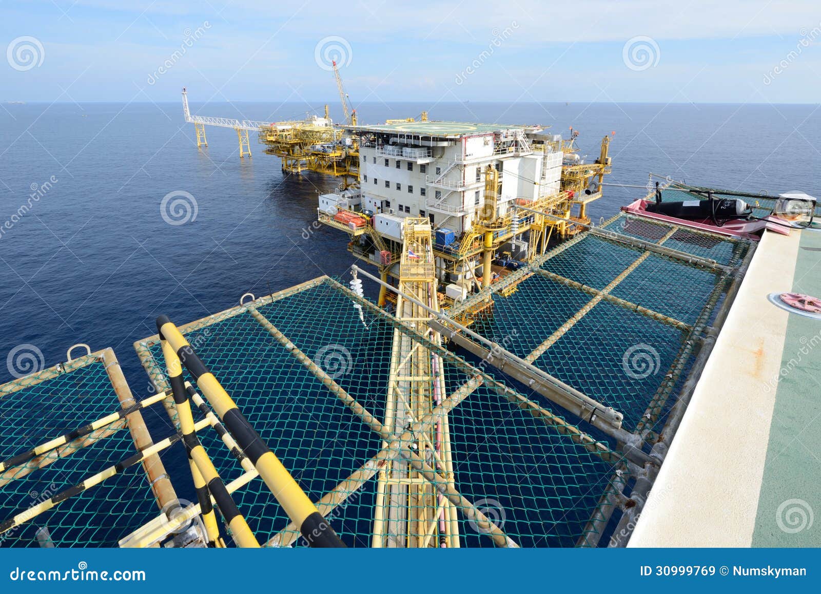 The Large Offshore Oil Rig Royalty-Free Stock Photography ...