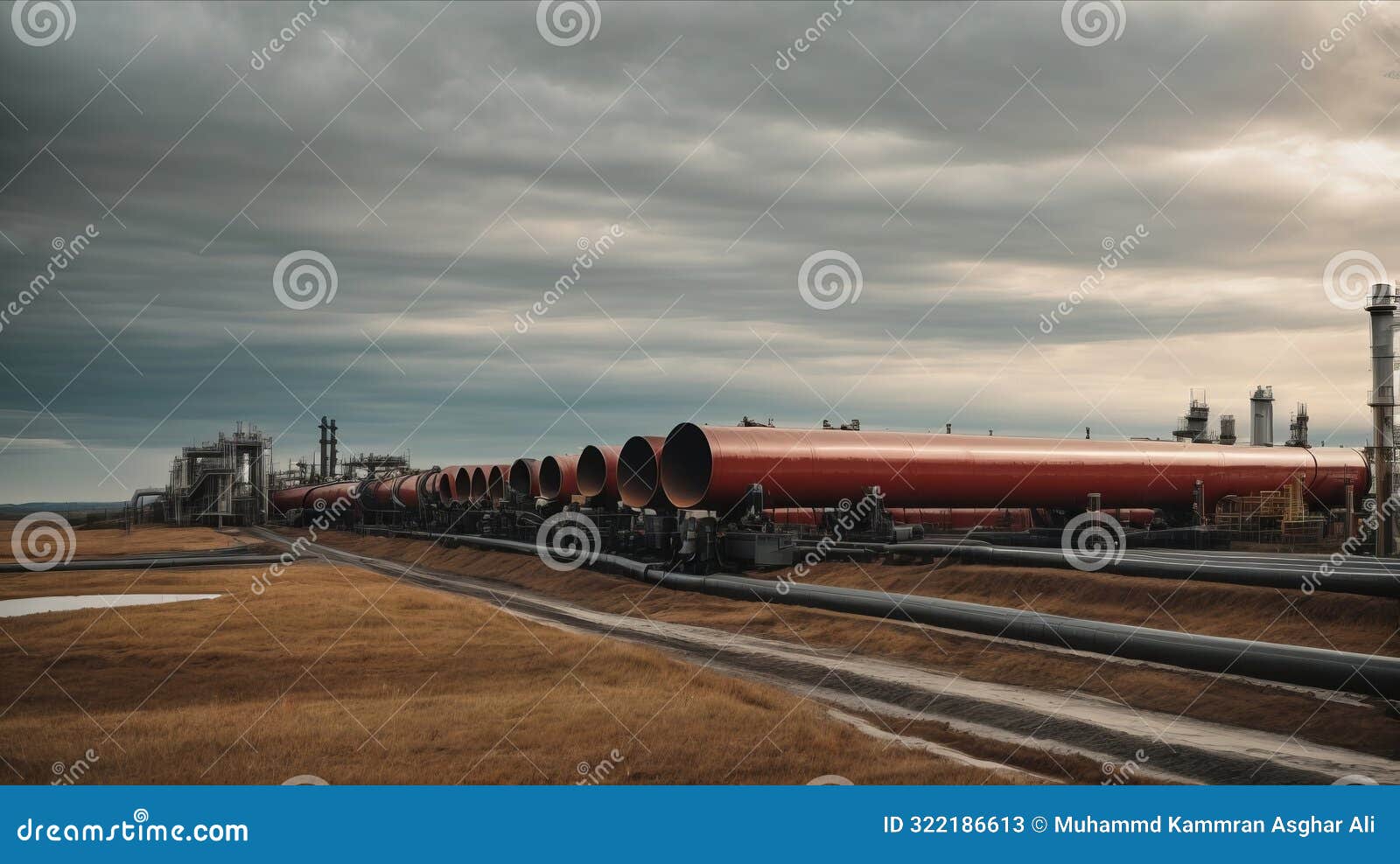 Large Oil Pipeline and Gas Pipeline in the Process of Oil Refining and ...