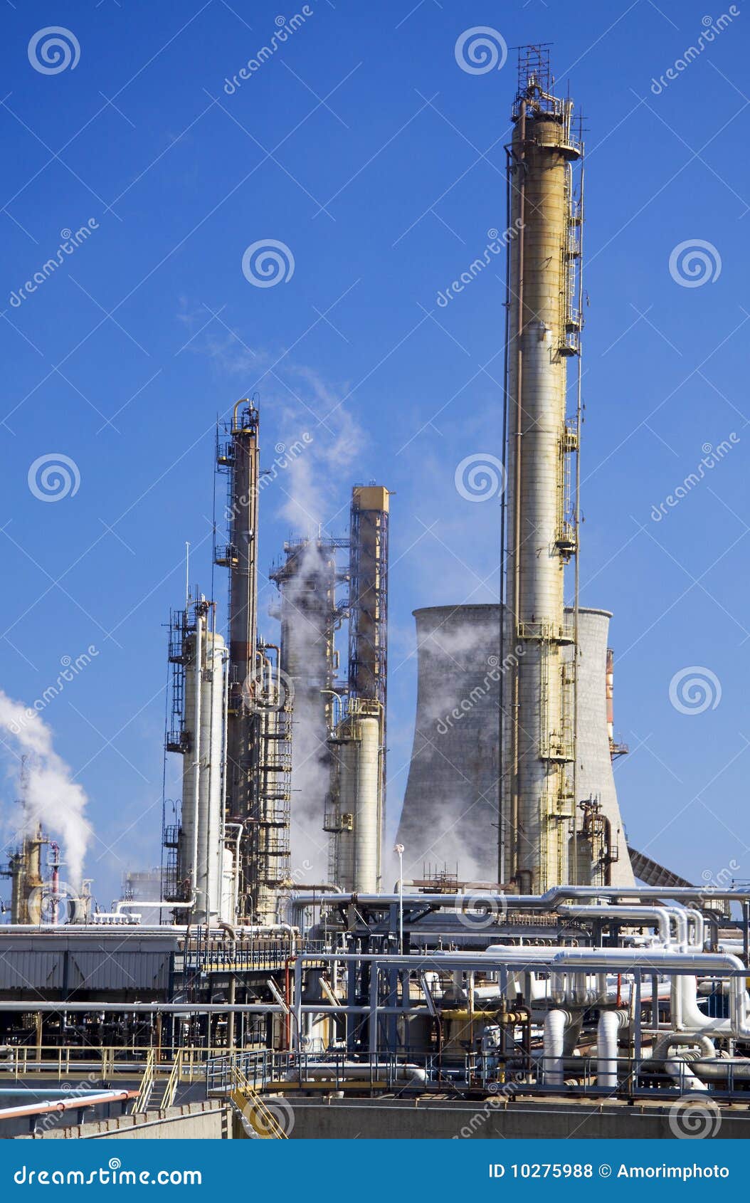 Large Oil Refinery in Italy Stock Photo - Image of petrol ...