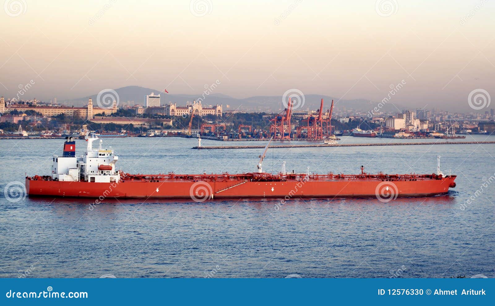 Large oil tanker stock photo. Image of freight, crude - 12576330