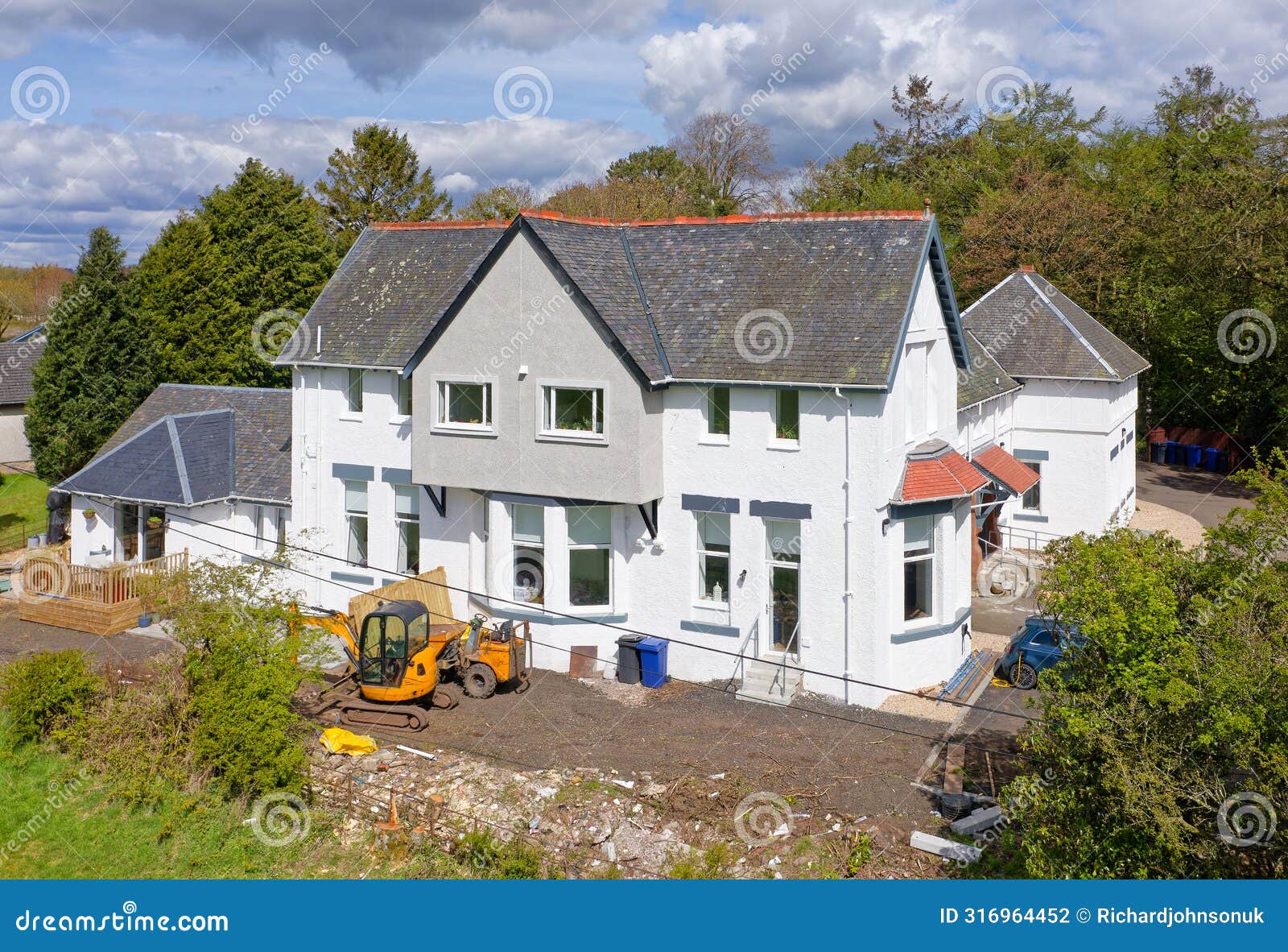 Large Old Building Being Converted into Apartments in Rural Setting ...