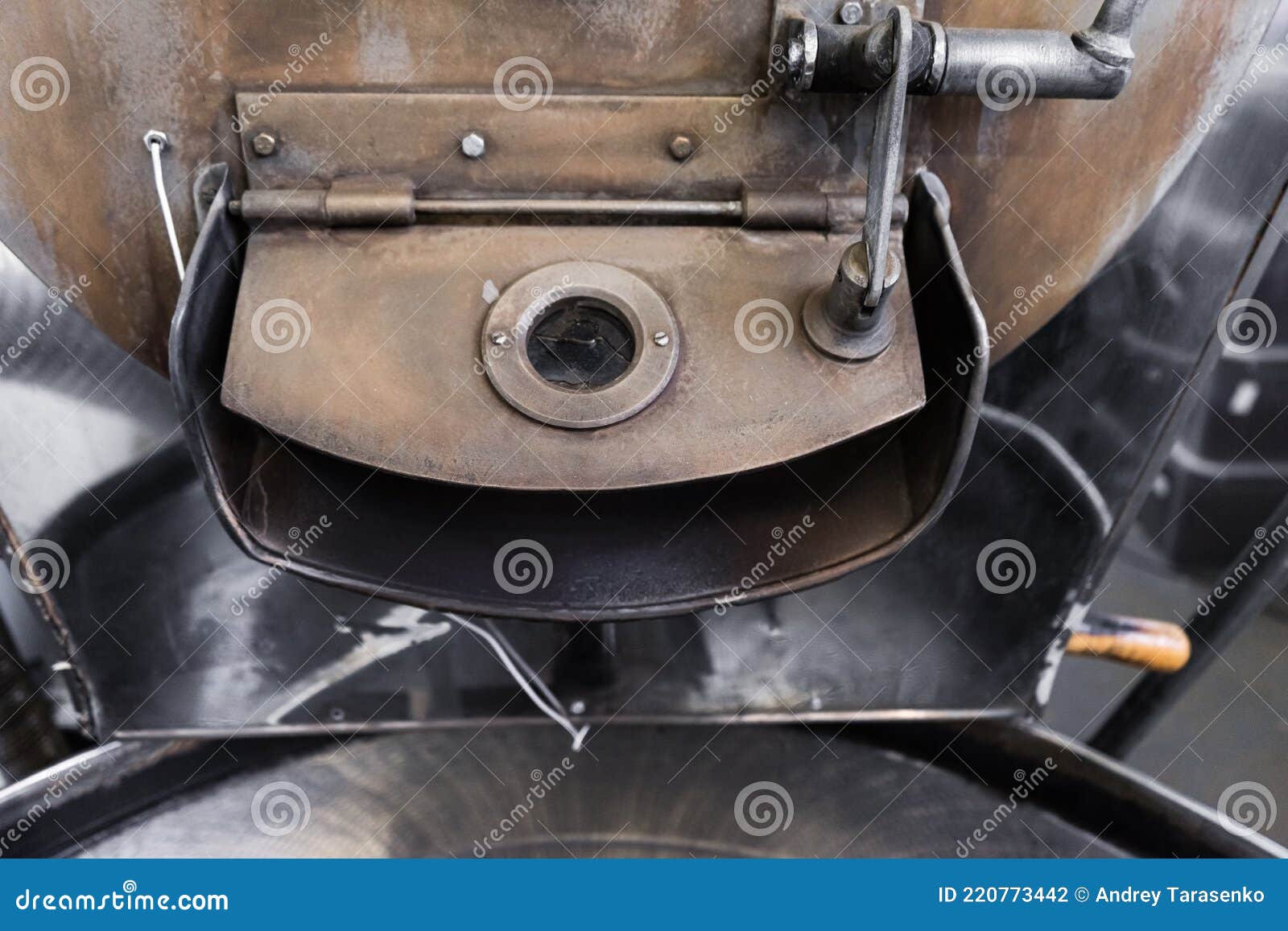 A Large Old Coffee Roaster. Professional Handmade Stock Photo - Image ...
