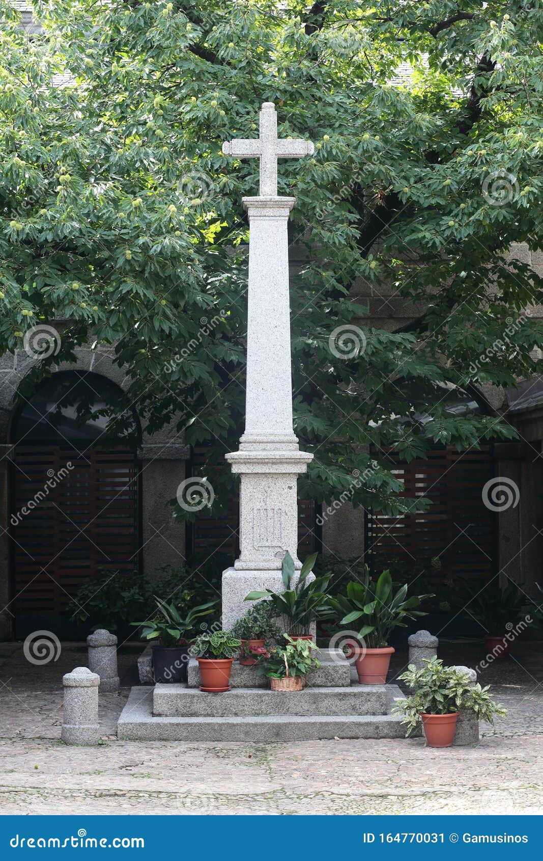 Old stone cross monument stock image. Image of sculpture - 164770031