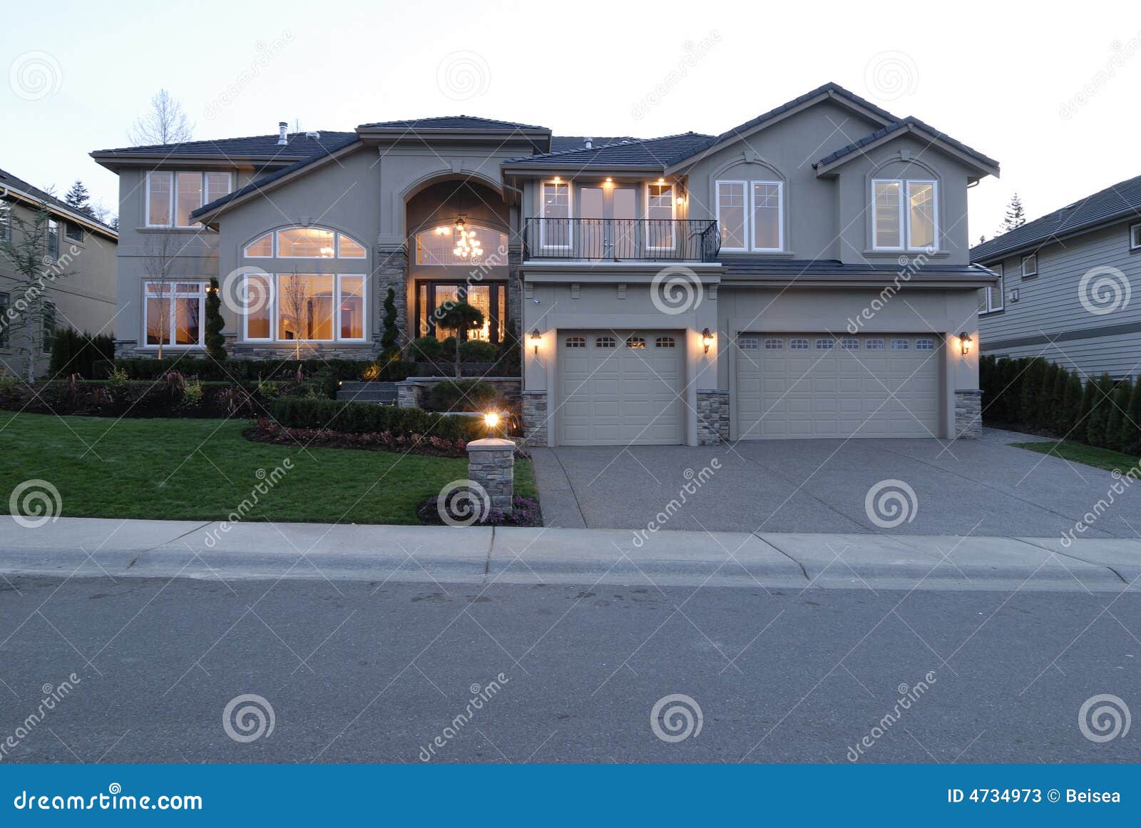 Large open house stock image. Image of unfurnished, estate - 4734973