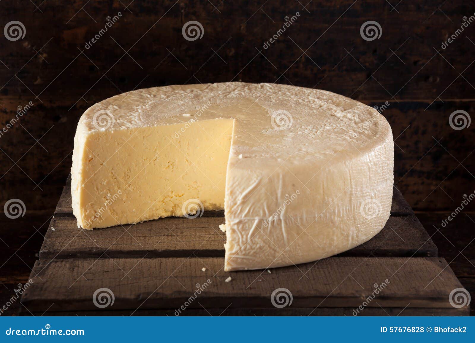 Large Organic White Cheese Wheel Stock Photo - Image of nutrition ...