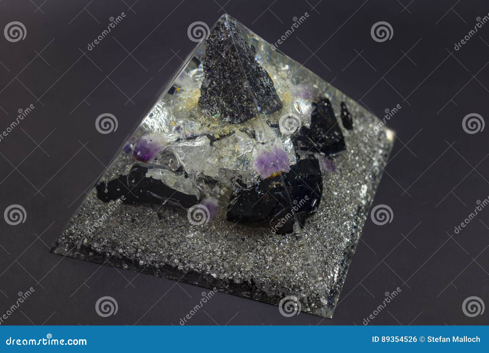 A Large Orgone Generator Pyramid. Orgonite Stock Photo - Image of ...