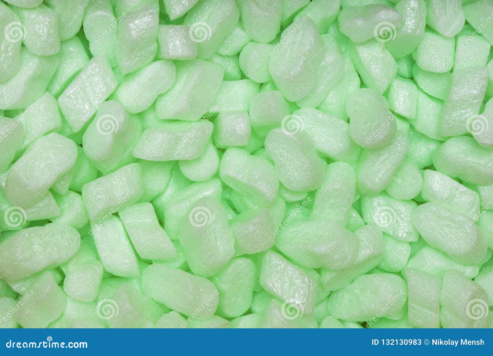 Large Packaging Box Filled with Many White Styrofoam Pellets Stock ...