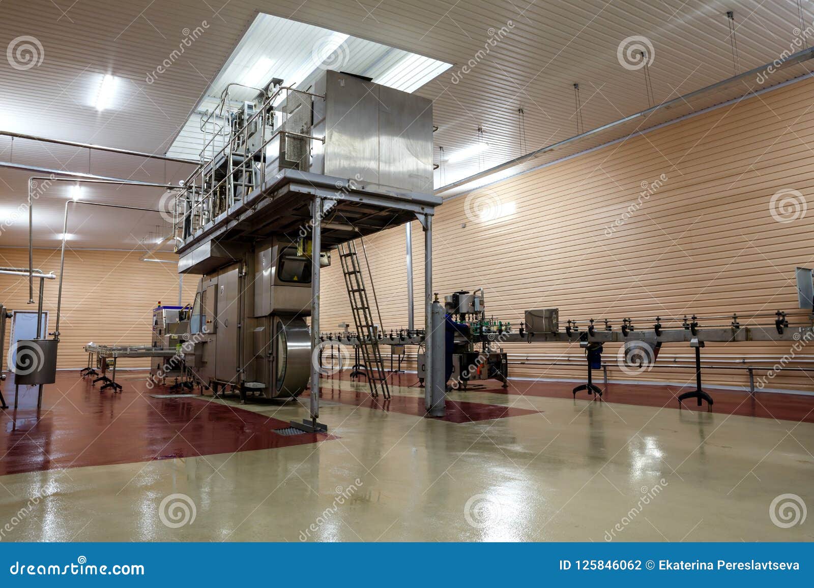 Large Packaging Machine is in the Factory Stock Photo - Image of ...