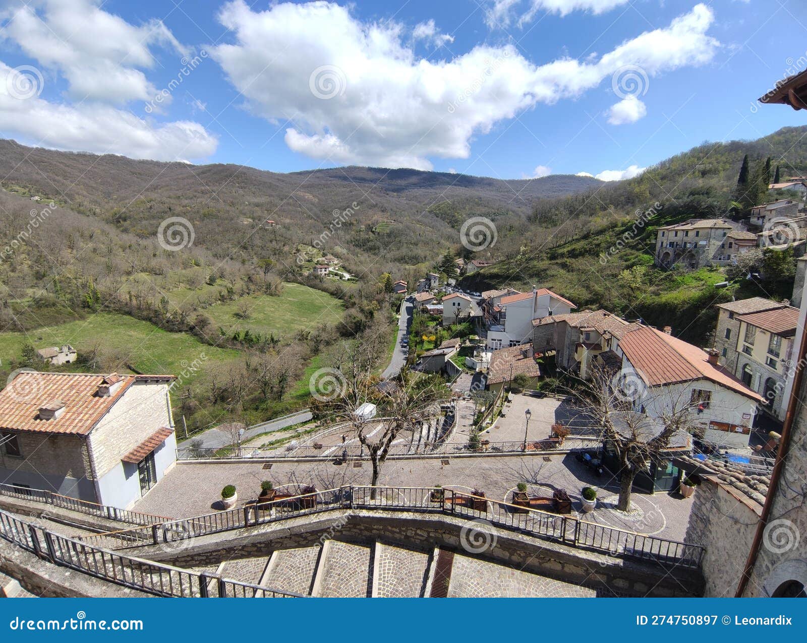 Large Panorama from the Town Stock Image - Image of travel, valley ...