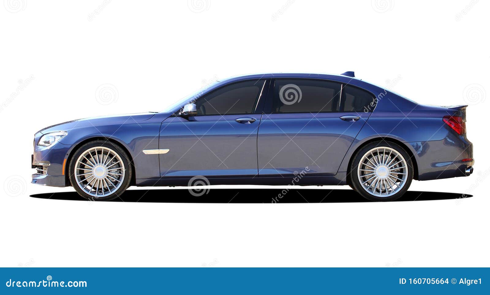 Large Passenger Car Side View Stock Photo - Image of auto, side: 160705664