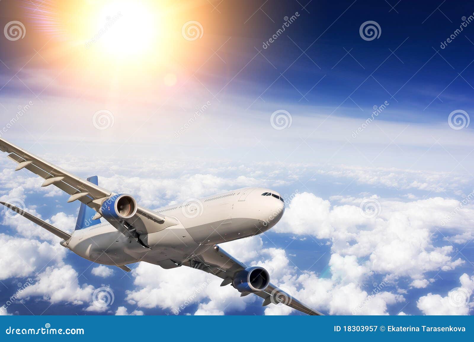 Large passenger plane stock image. Image of concept, boeing - 18303957