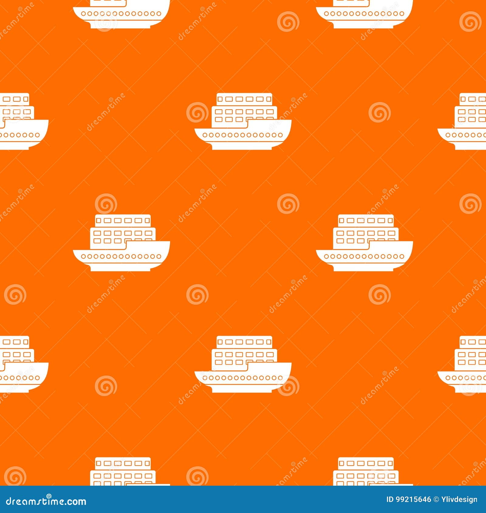 Large Passenger Ship Pattern Seamless Stock Vector - Illustration of ...
