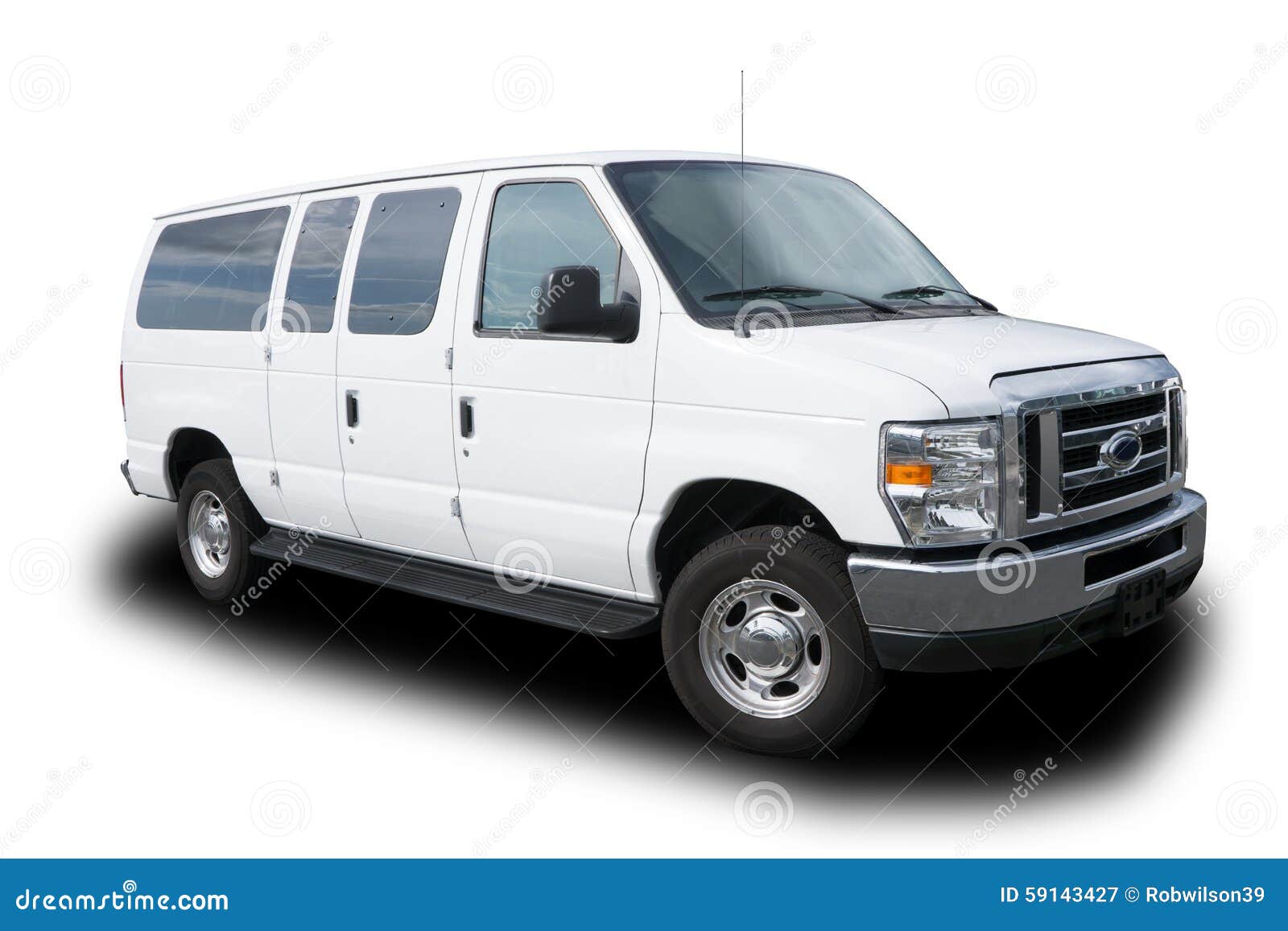 Large Passenger Van stock image. Image of road, mass - 59143427