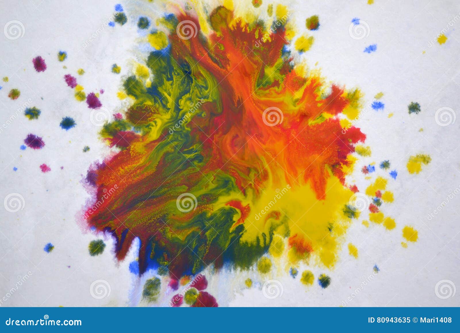 Large Patches Spots Blots of Splash Mixed Colors Stock Image - Image of ...