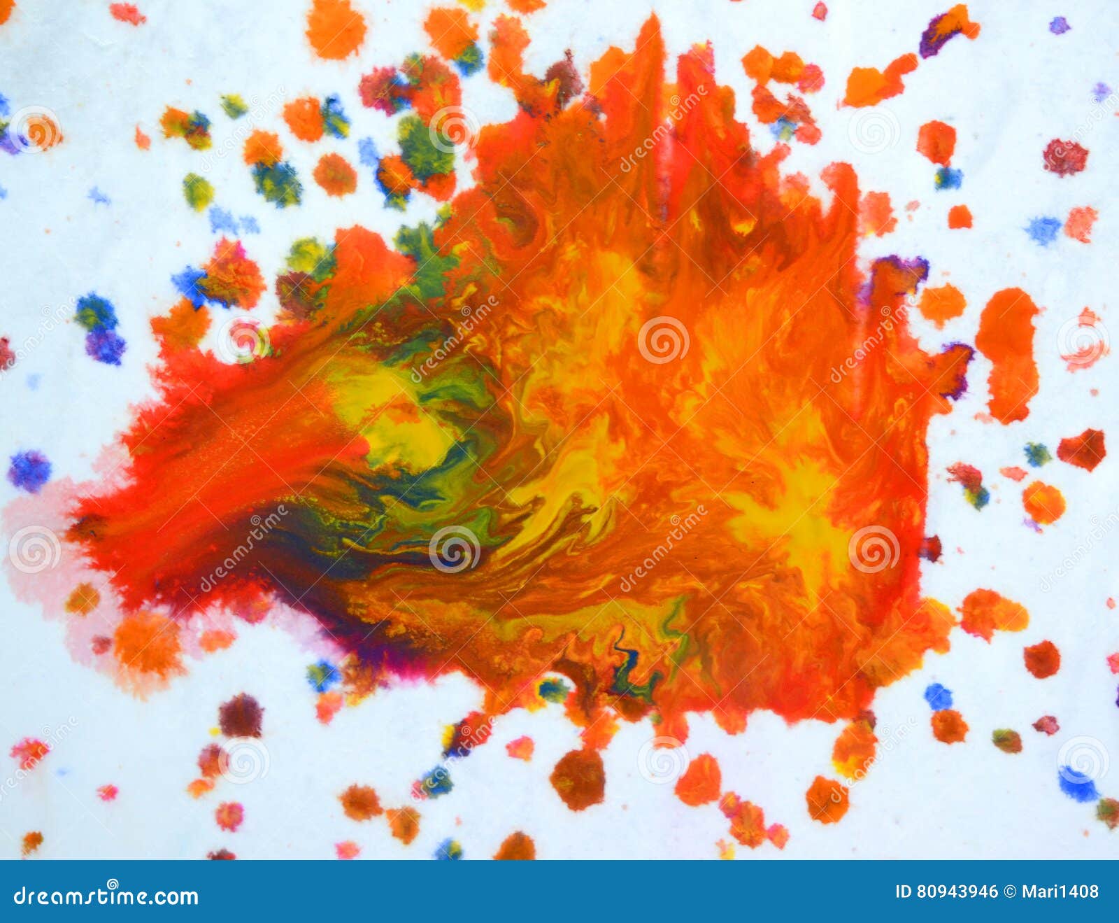 Large Patches Spots Blots of Splash Mixed Colors Stock Photo - Image of ...