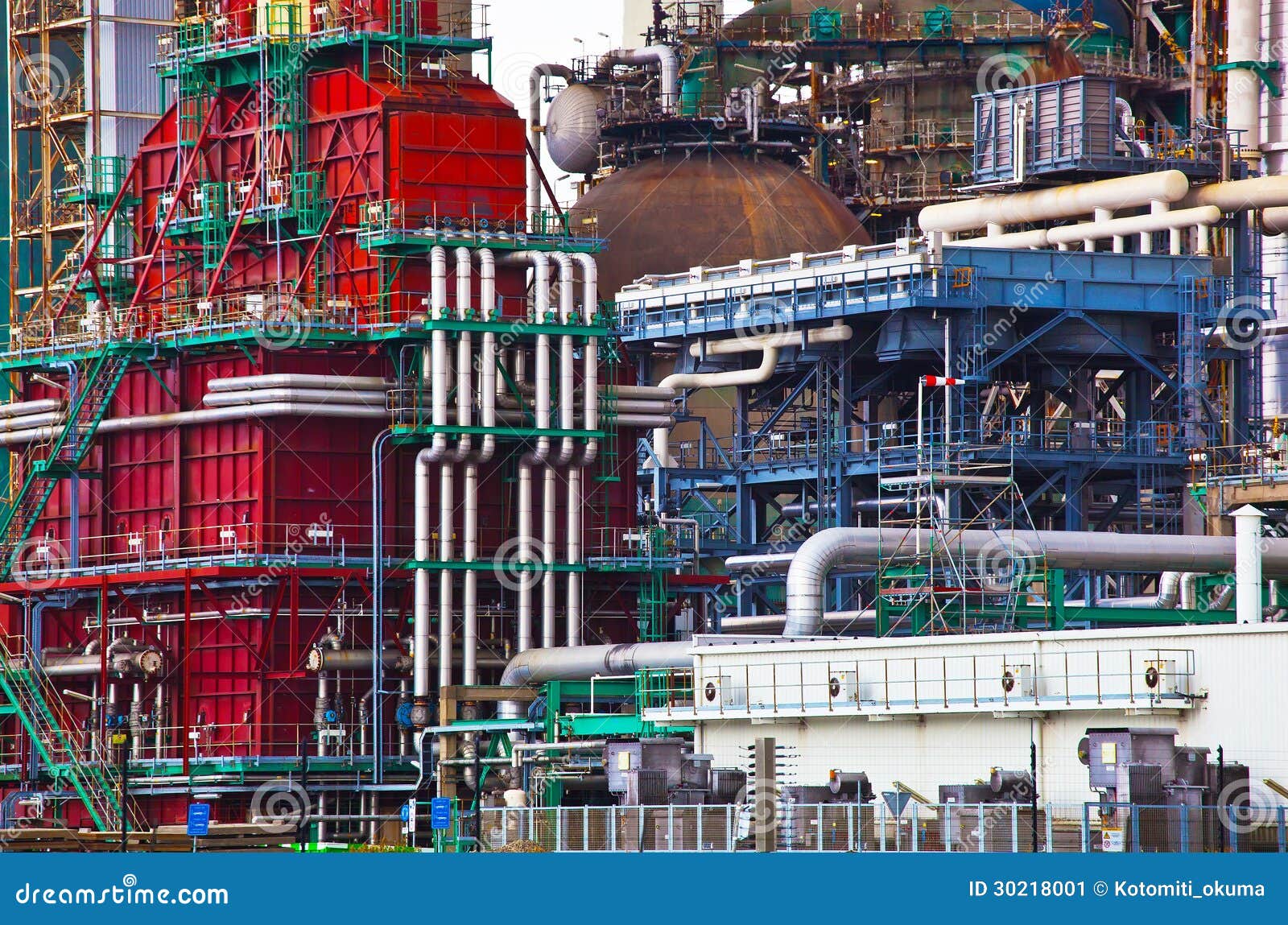 Production Casing And Tubing In Offshore Oil And Gas Platform Structure ...