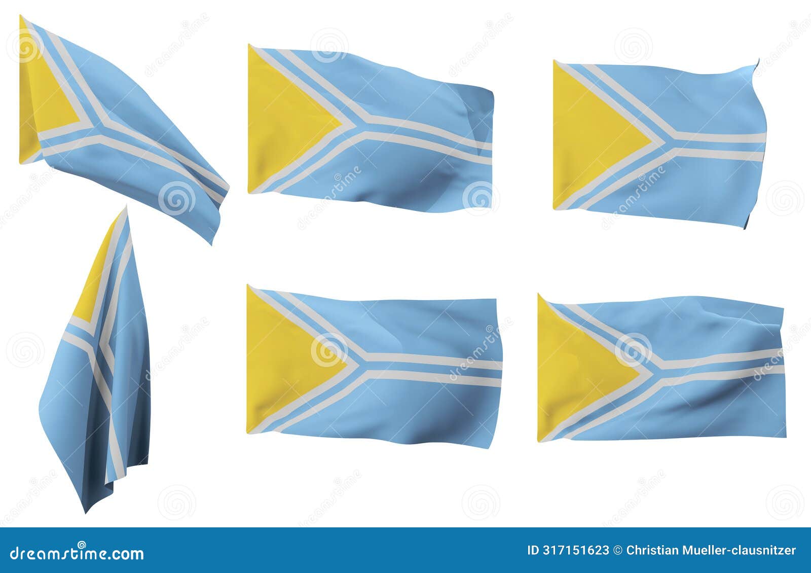 Flag Of Tuva, Fabric Flag Of Tuva. Tuva National Flag, Fabric And ...