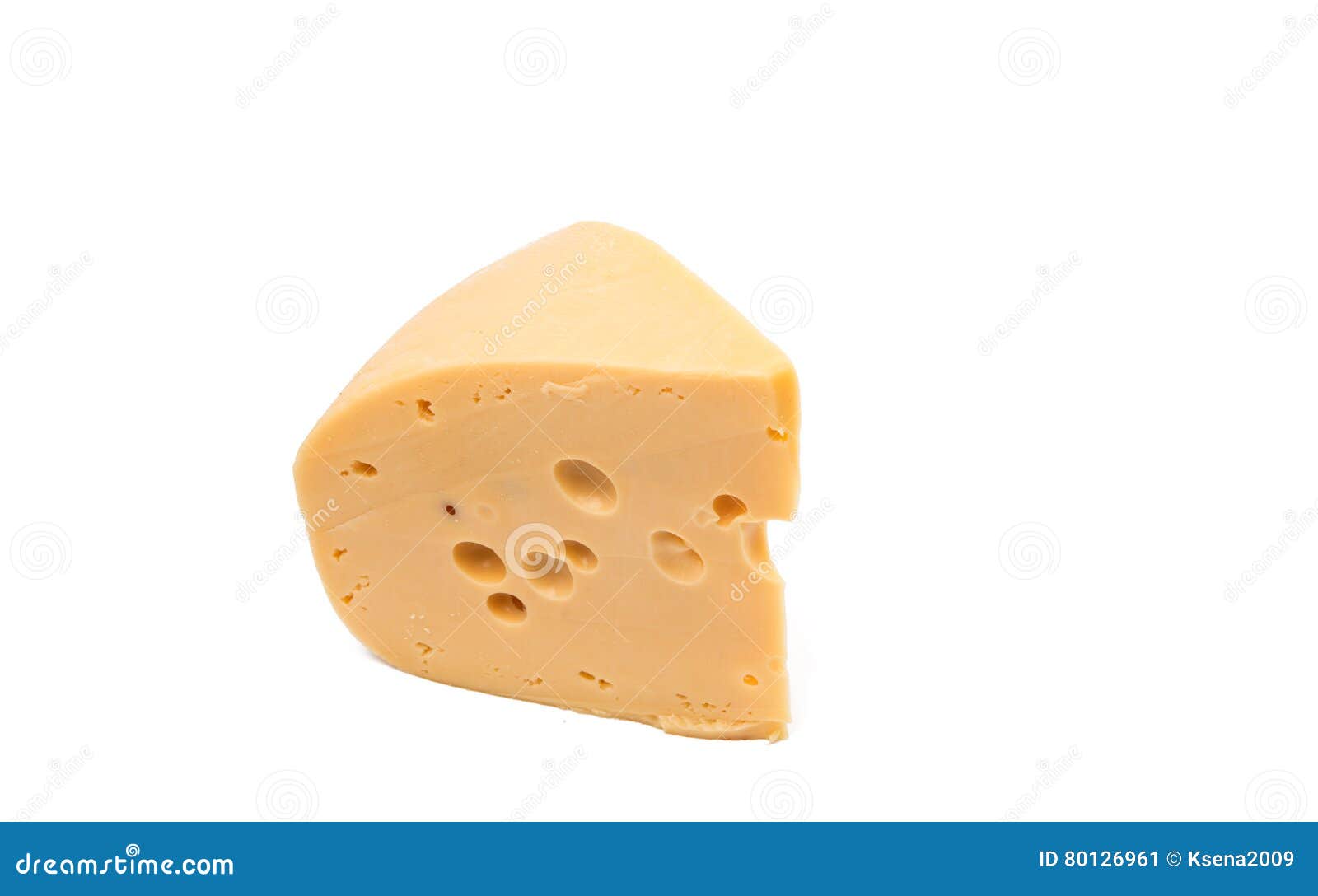 A large piece of cheese stock image. Image of dairy, swiss - 80126961