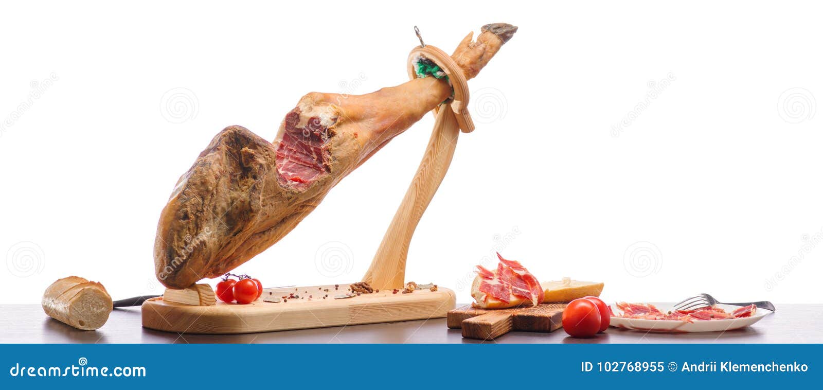 A Large Piece of Meat on a Stand. Stock Image - Image of ingredient ...
