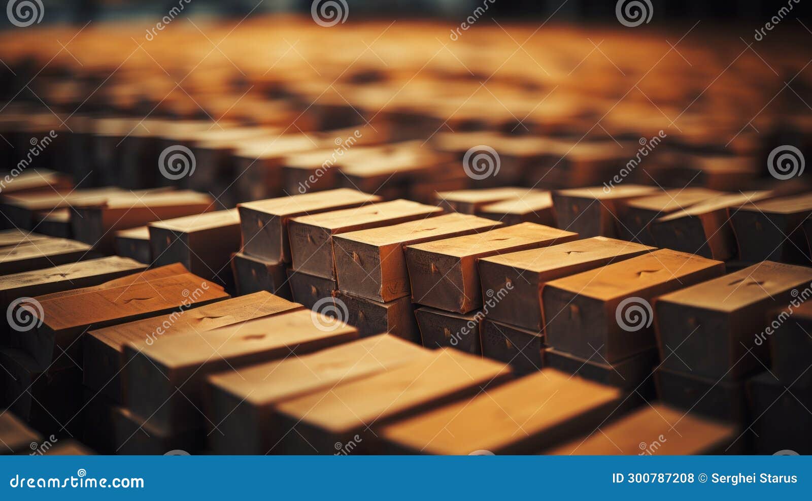 A Large Pile of Boxes Stacked on Top of Each Other, AI Stock ...