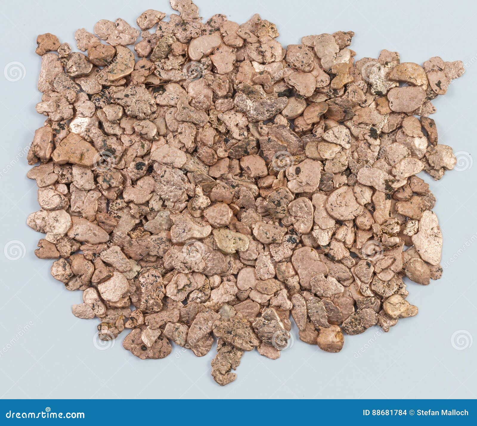Large Pile of Copper Pieces Stock Photo - Image of circle, crystals ...