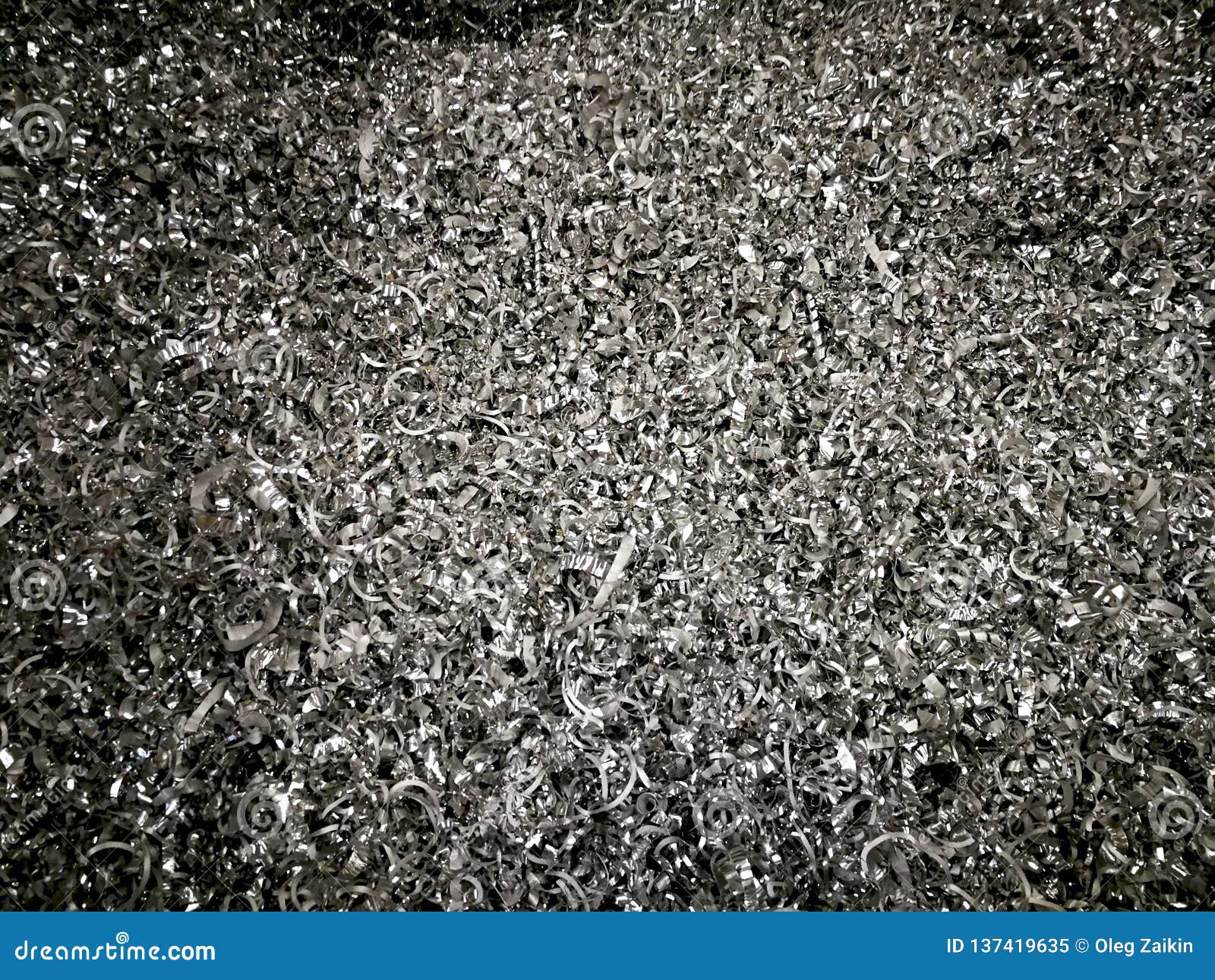 A Large Pile of Fine Metal Chips. Close-up Stock Image - Image of ...