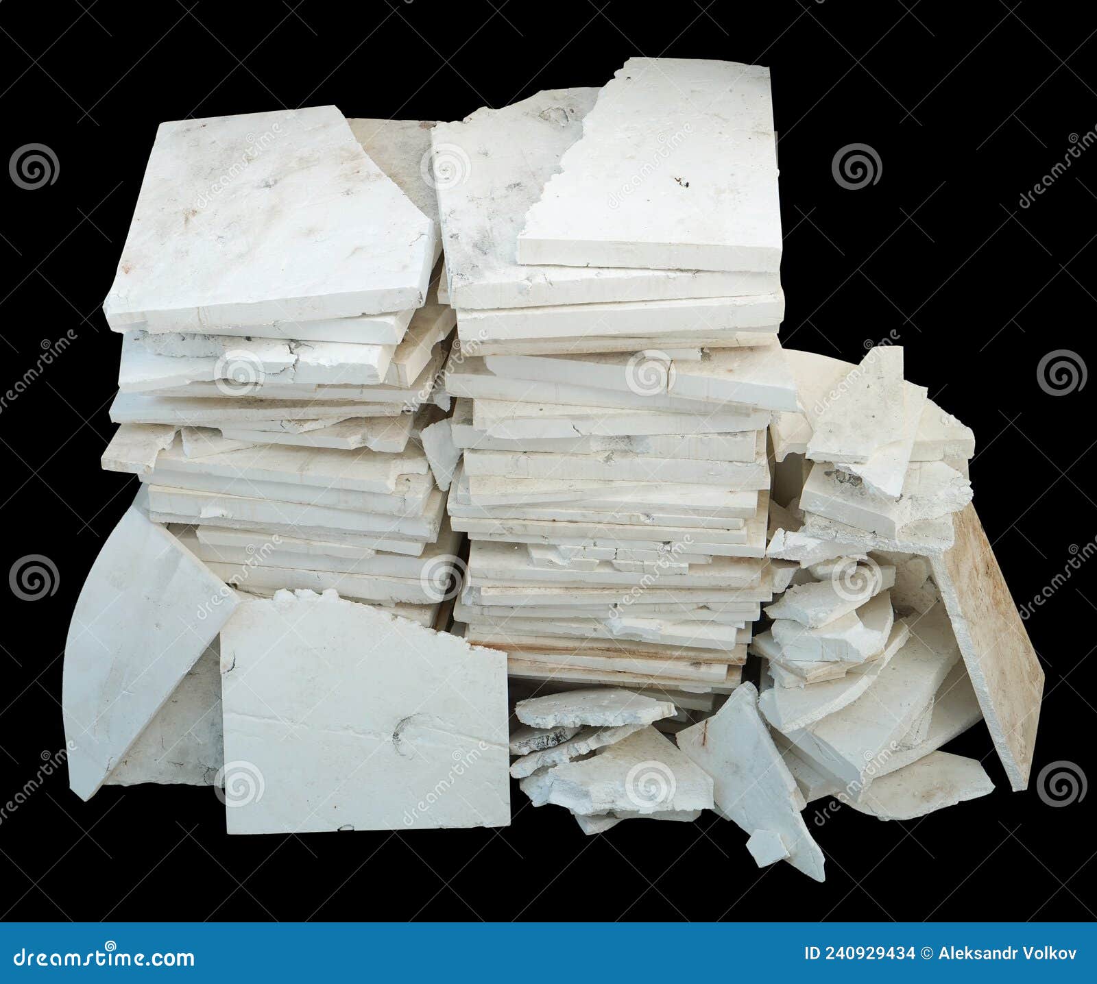 A Large Pile of Foam Sheets for Floor Insulation Isolated Stock Photo ...
