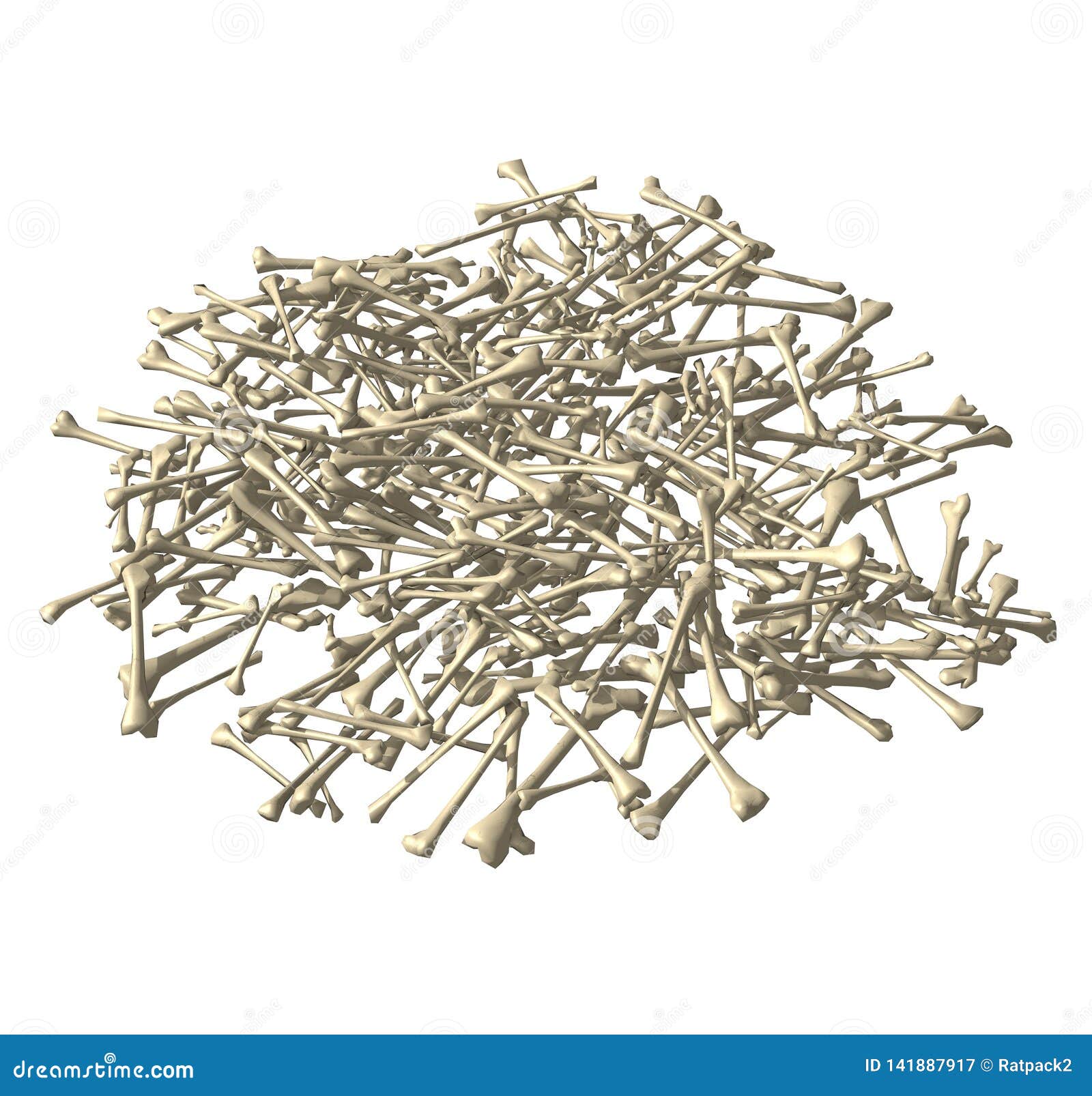 Large pile of human bones stock illustration. Illustration of murdered ...