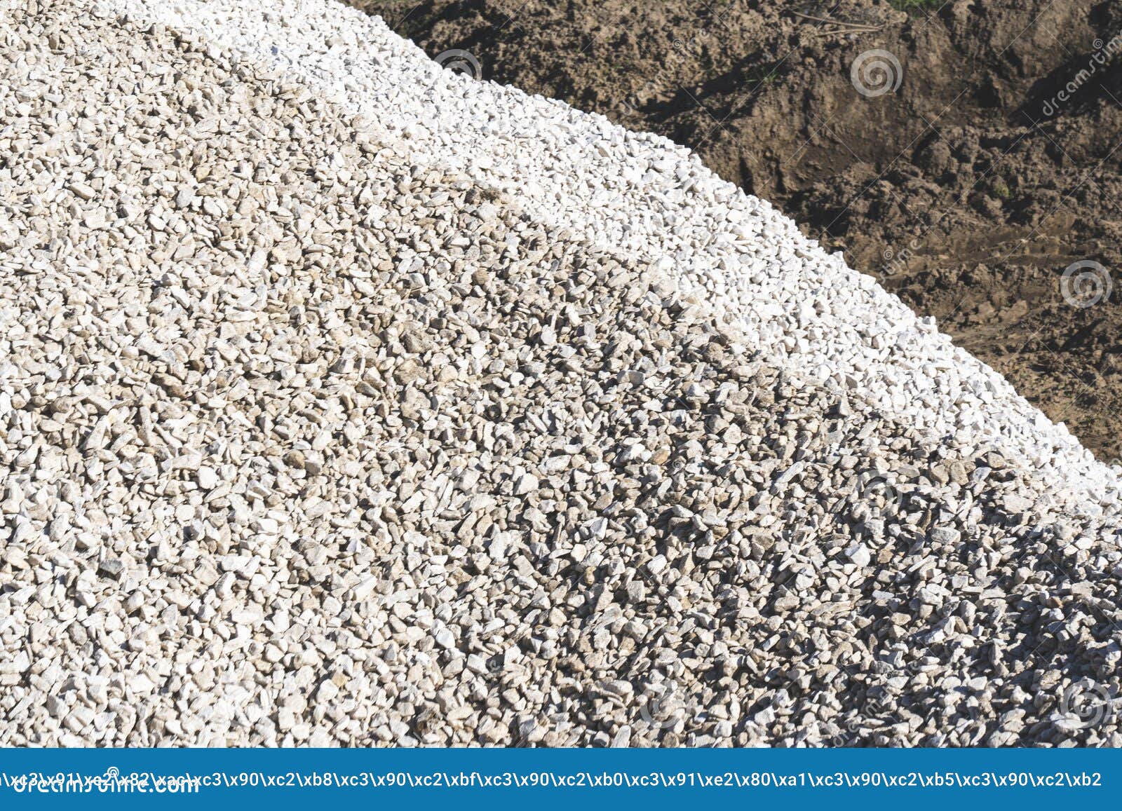 A Large Pile of Rubble on the Construction Site, Bulk Materials for ...