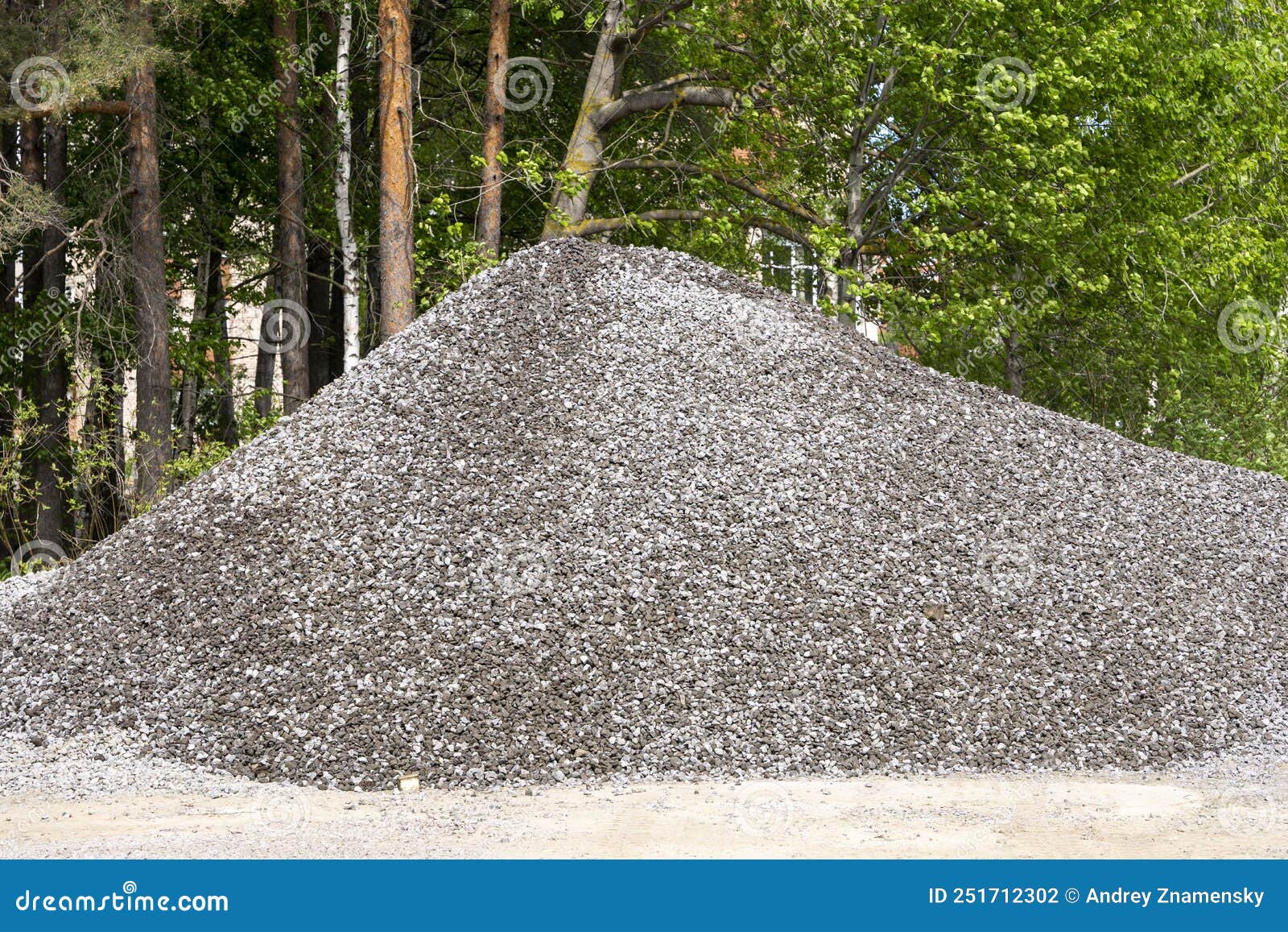 A Large Pile of Rubble on a Construction Site for the Improvement Stock ...