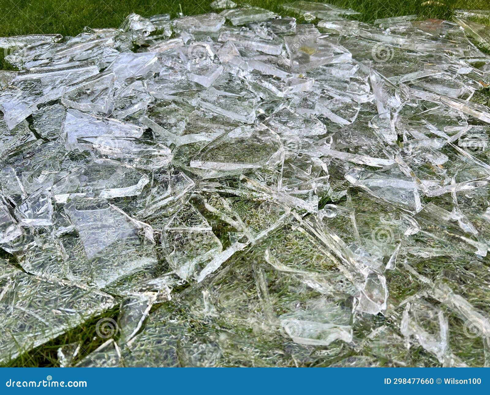 Smashed Ice stock photo. Image of grass, pile, large - 298477660
