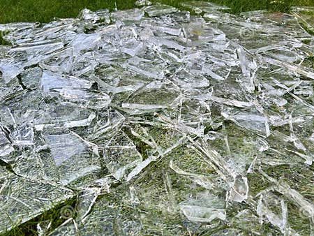 Smashed Ice stock photo. Image of grass, pile, large - 298477660