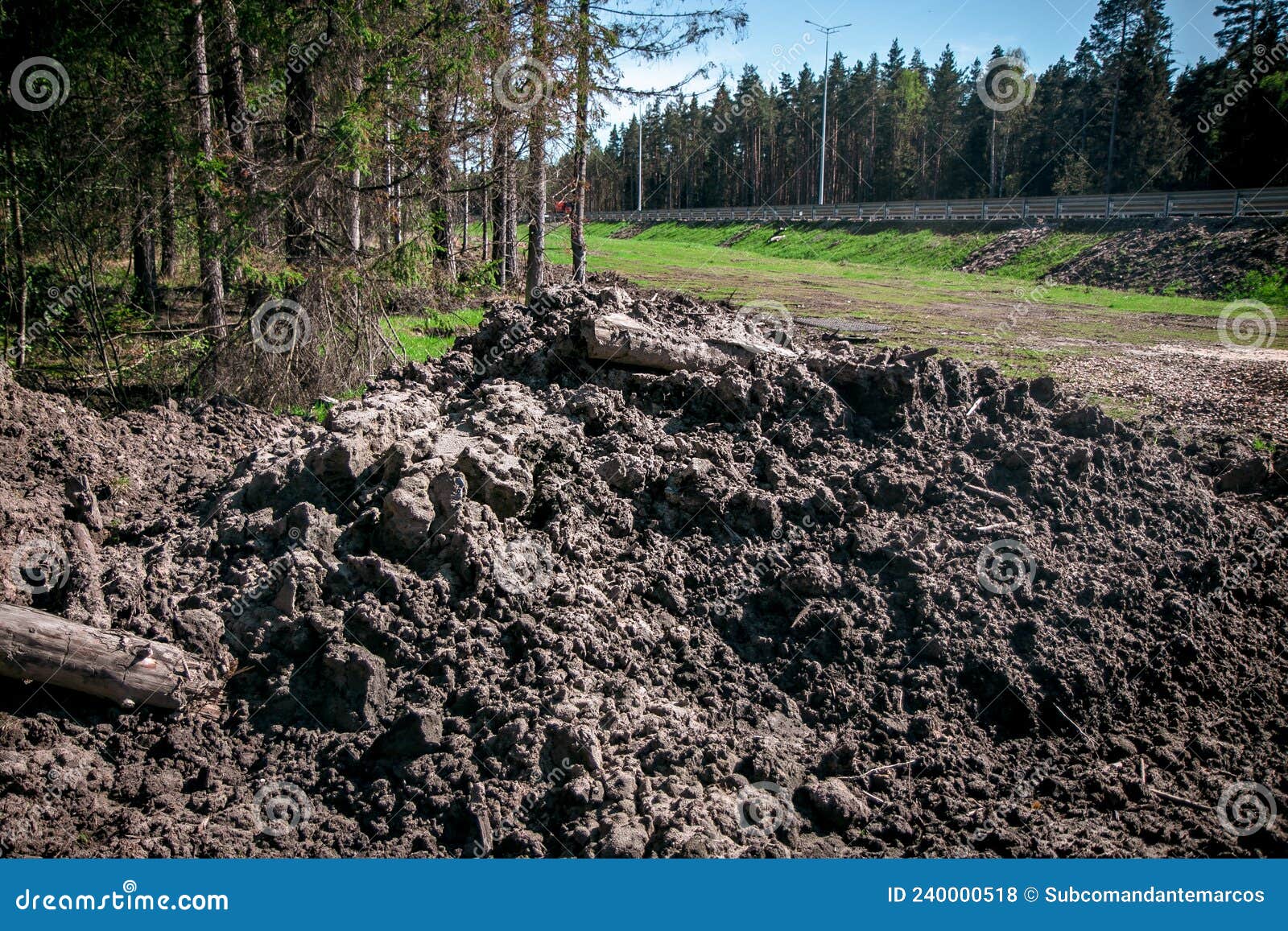 A Large Pile of Soil and Sand on the Construction Site Stock Photo ...