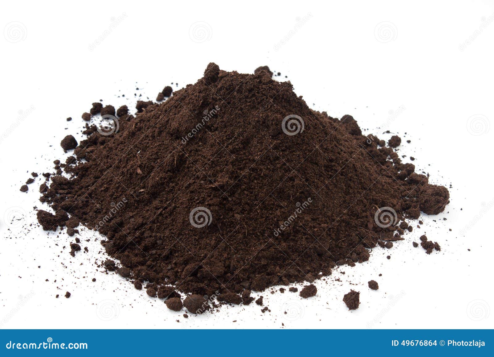 Large Pile of Soil on the White Background Stock Photo - Image of pile ...