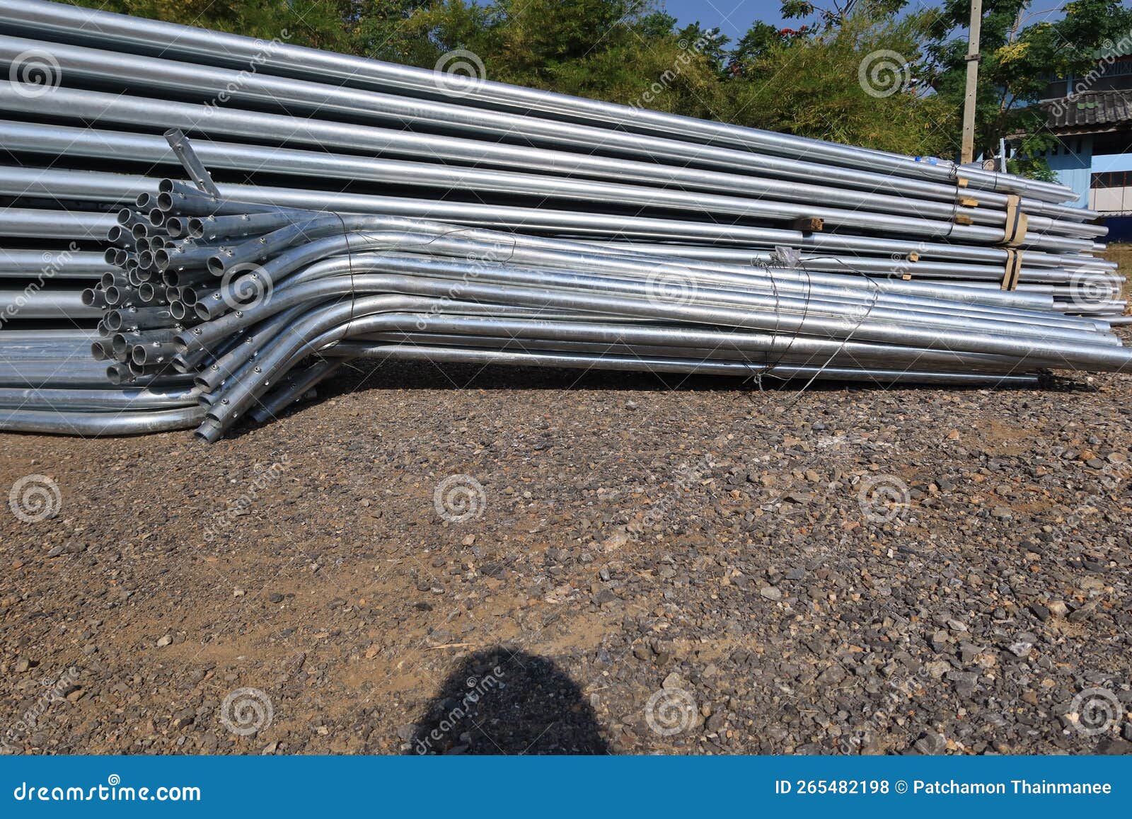 Large Piles of Steel Columns for the Construction of a Strong Steel ...