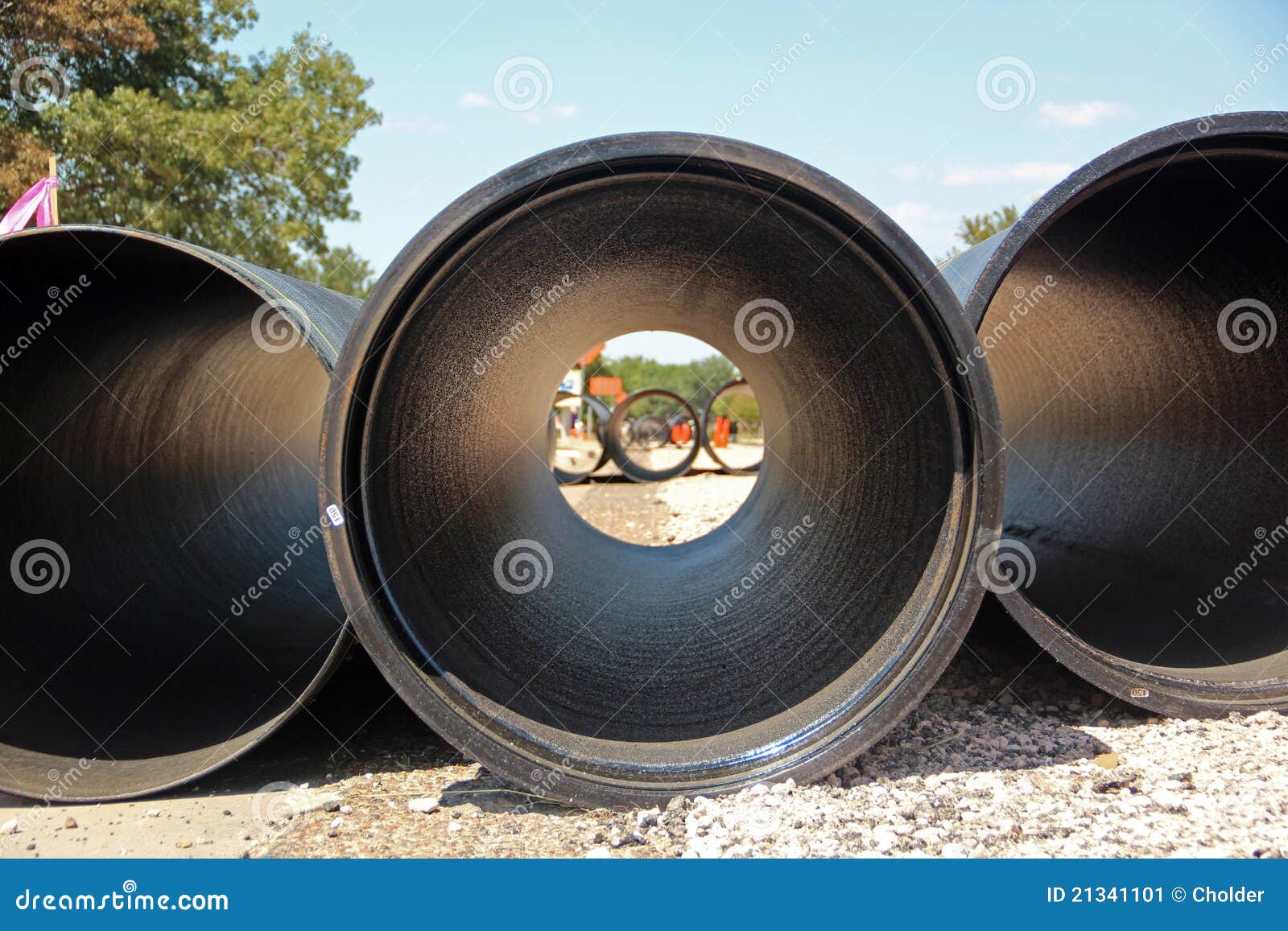 Large pipes stock image. Image of tube, diameter, large - 21341101