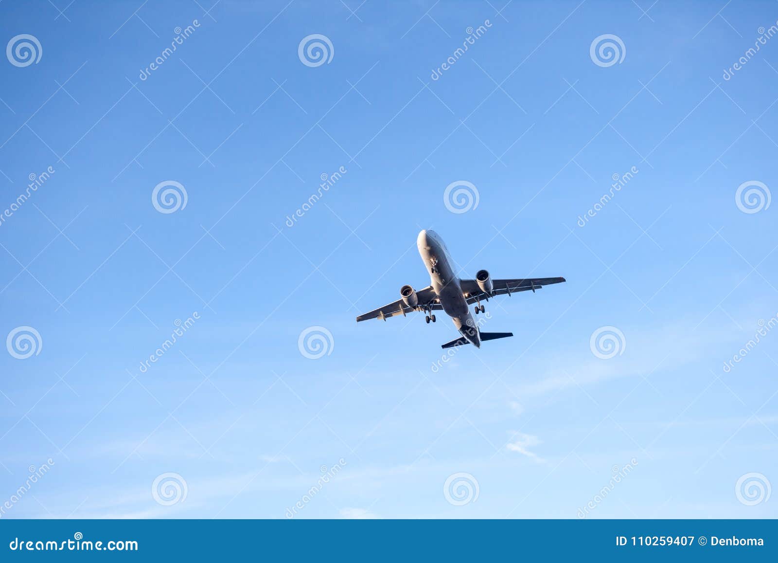 Flying over plane stock image. Image of passenger, commercial - 110259407
