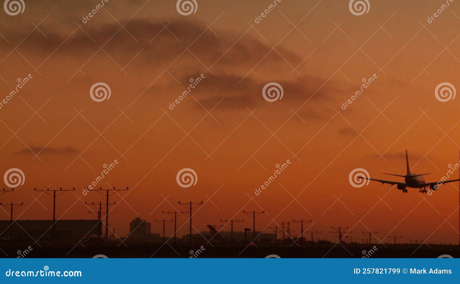 Large Plane Passing through Frame at Sunset Stock Video - Video of ...