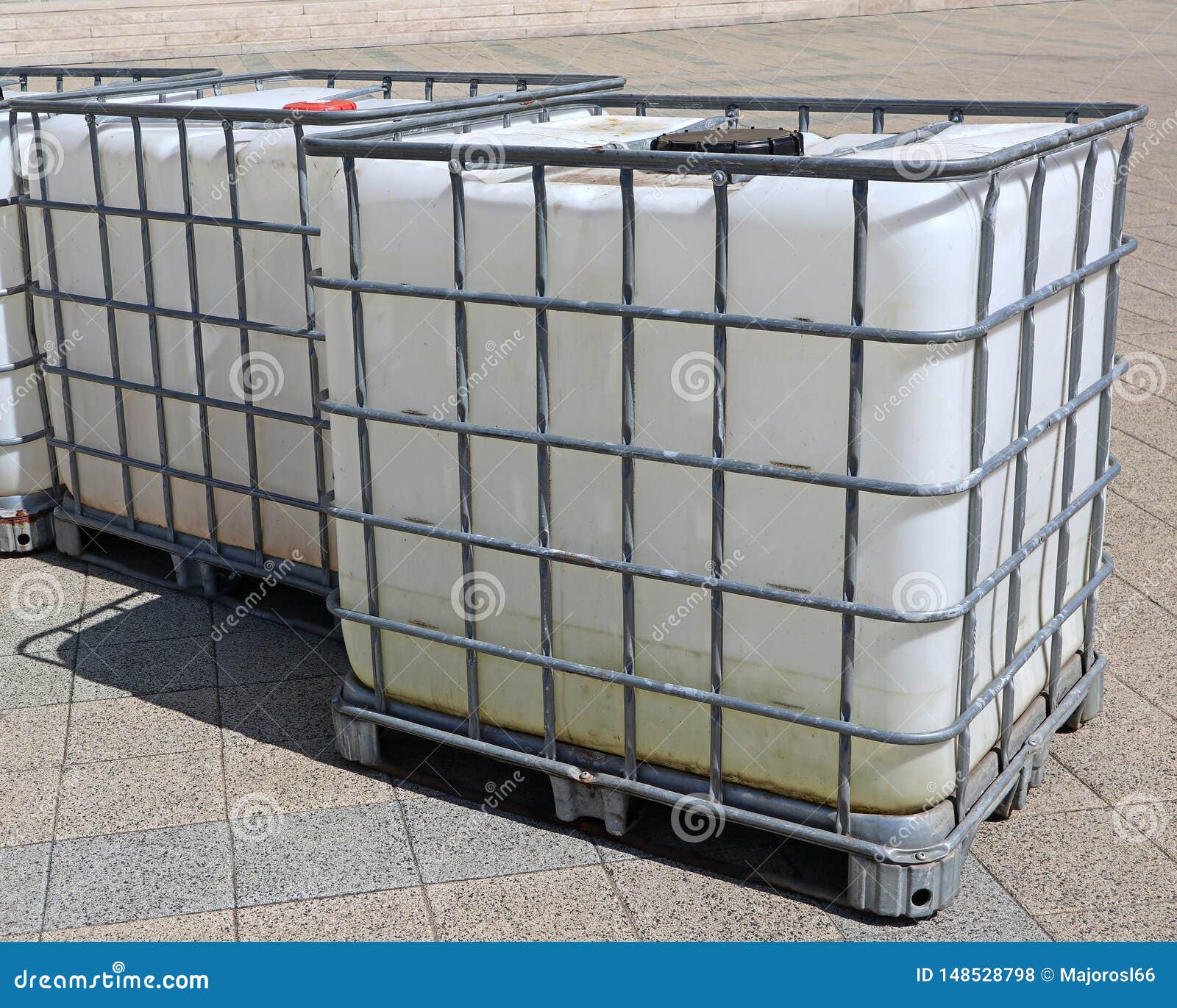 Water Containers In Al-Siq Main Entrance Canyon To Petra Stock Photo ...