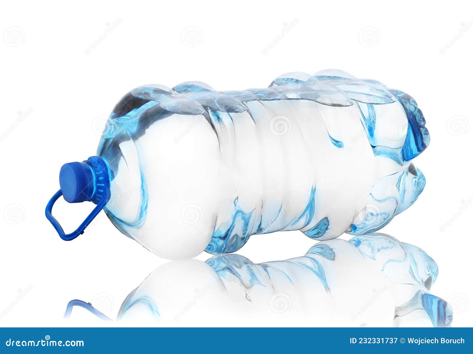 Large Plastic Bottle with Water Stock Image - Image of unlabeled, water ...