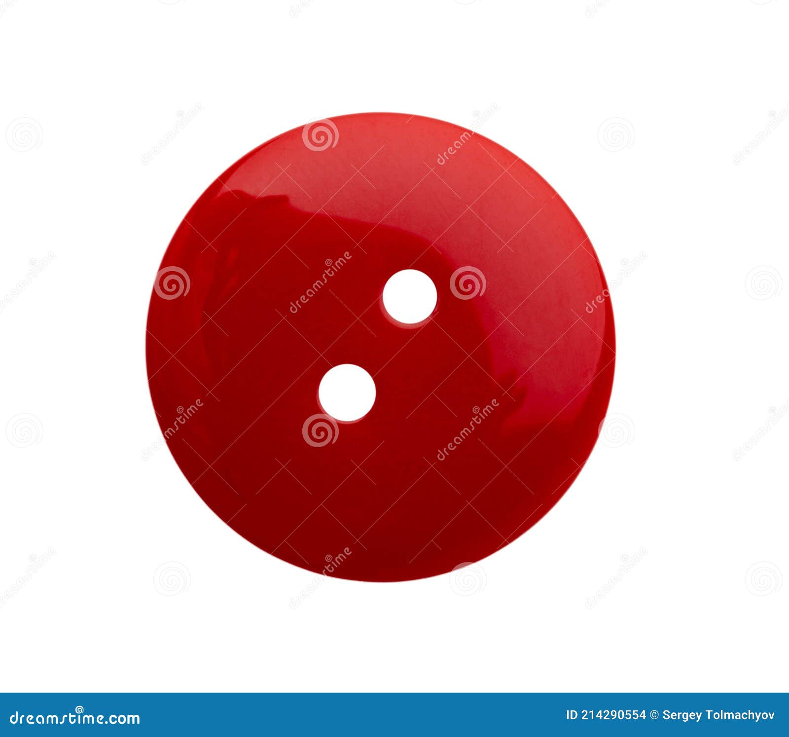 Large Plastic Clothes Button Isolated on White Background Stock Photo ...