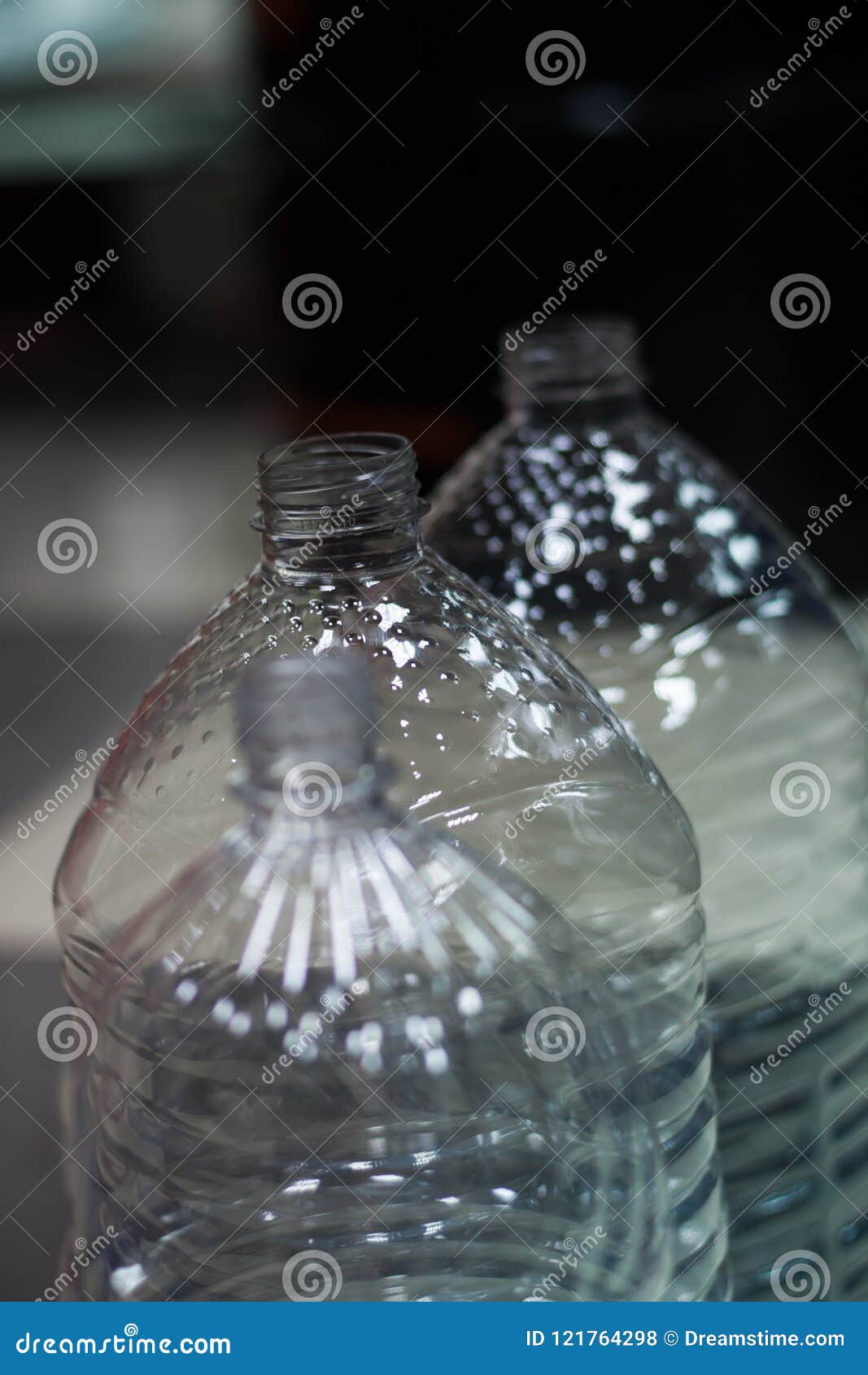 Large Plastic Transparent Bottle Stock Photo - Image of blank, fresh ...